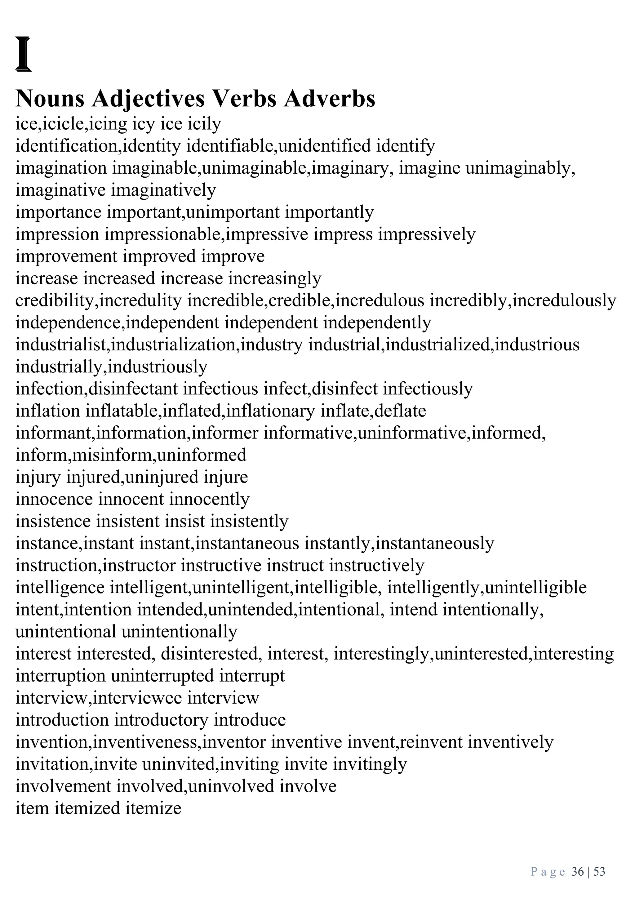 FCE CAE WORD FORMATION | PDF