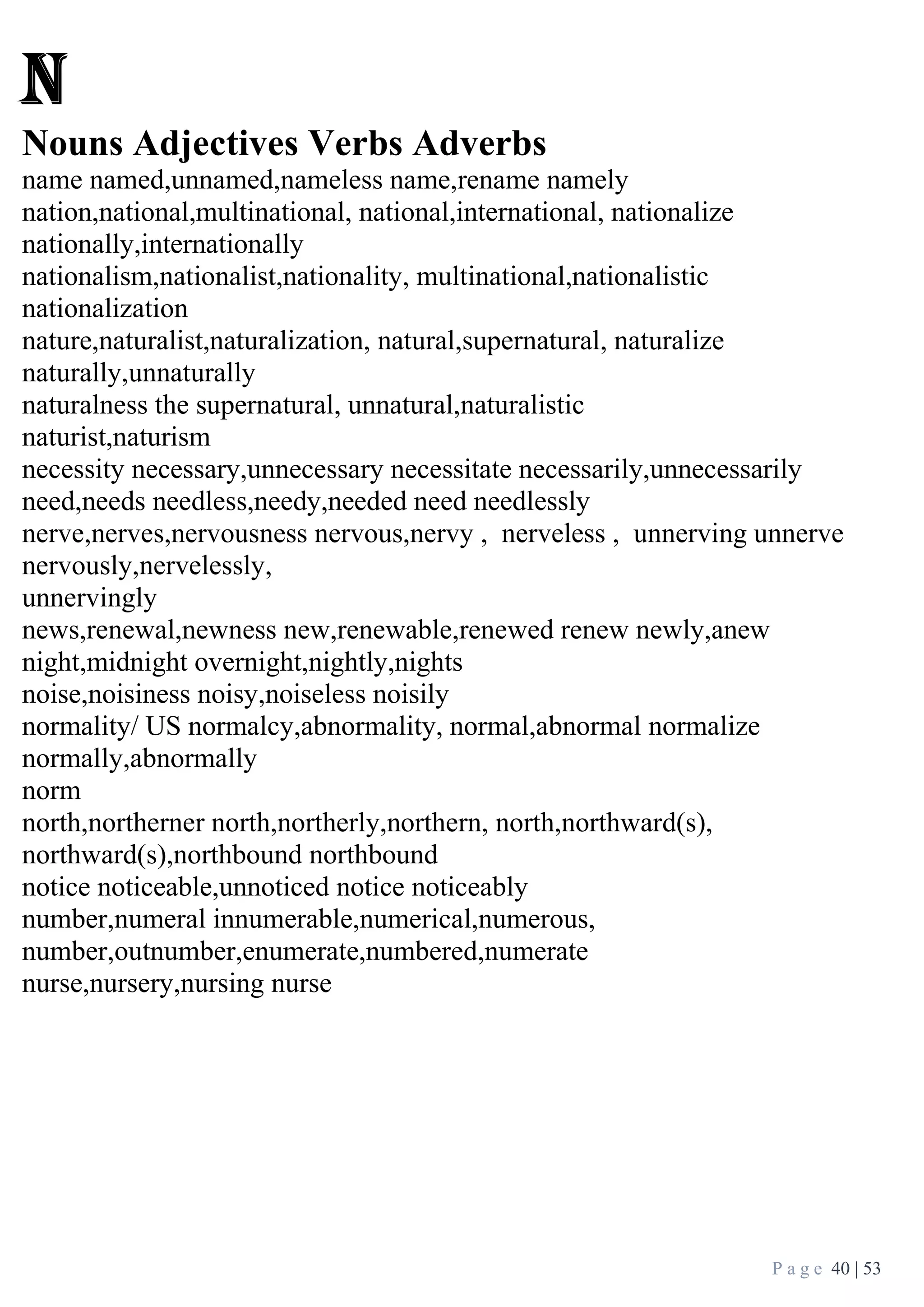 FCE CAE WORD FORMATION | PDF