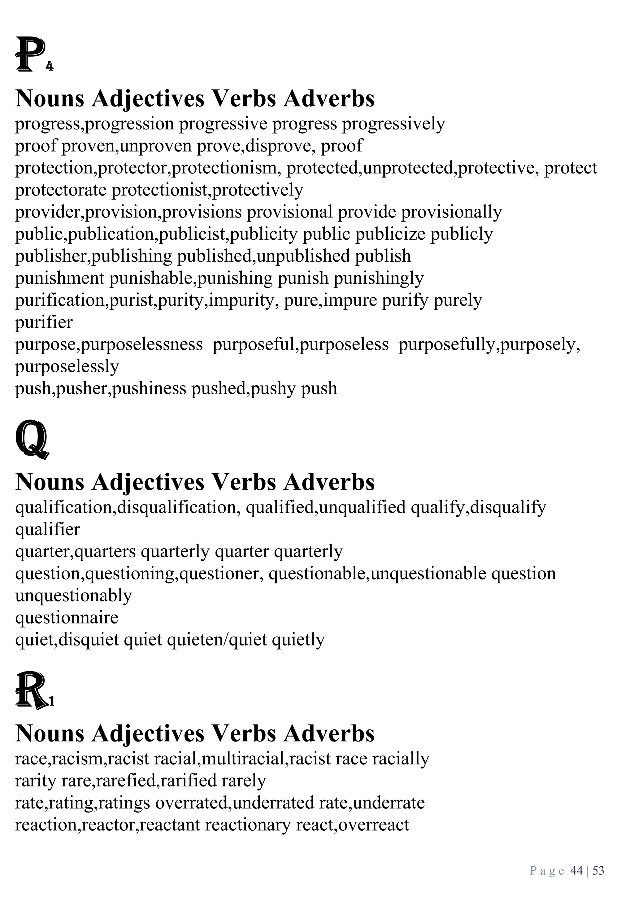 FCE CAE WORD FORMATION | PDF