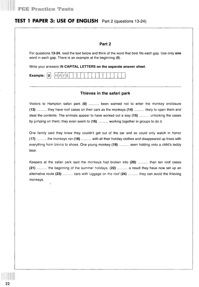 FCE-Practice-Tests-With-Key.pdf | Education