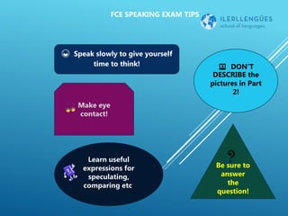 Fce speaking-tips-and-expressions-tests 90400 | PPTX