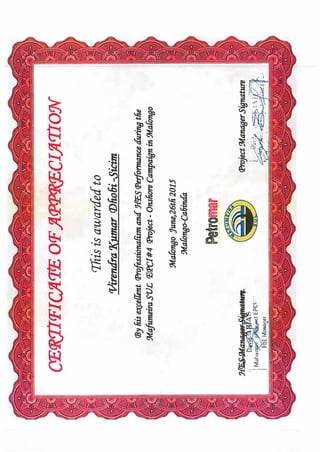 Certificate of appreciation PTM PM | PDF