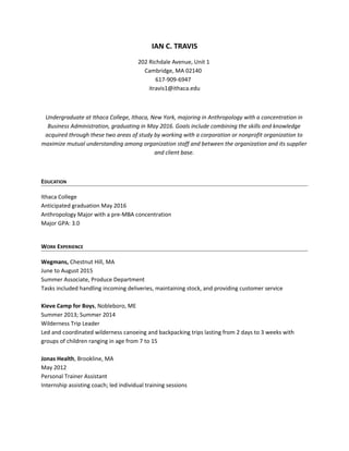 Ian Travis Resume 11-6-15 | DOC