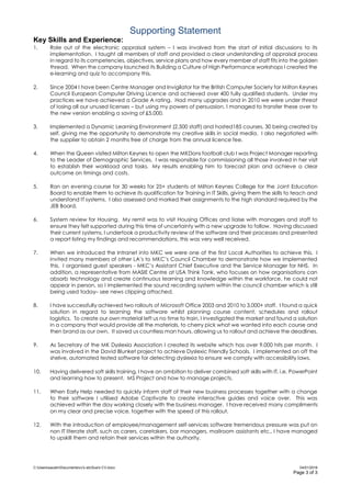 Sue's CV update Jan16 | PDF | Human Resources | Business