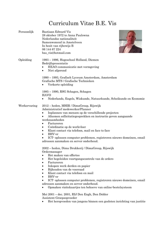 Curriculum Vitae BV | PDF