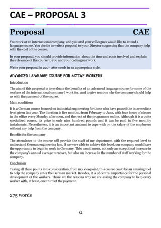 FCE & CAE Real Writing Examples | PDF