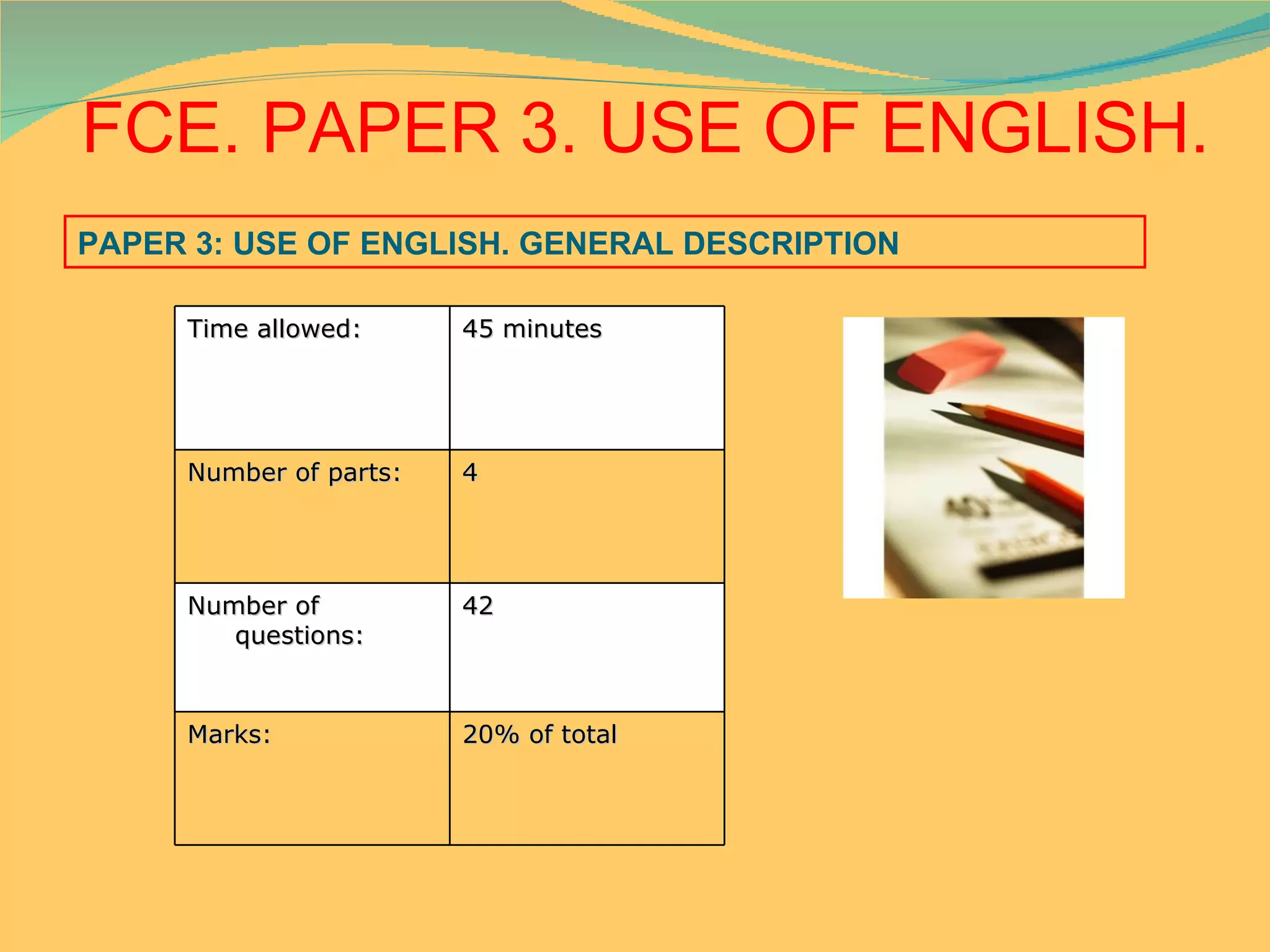 Fce exam format | PPT