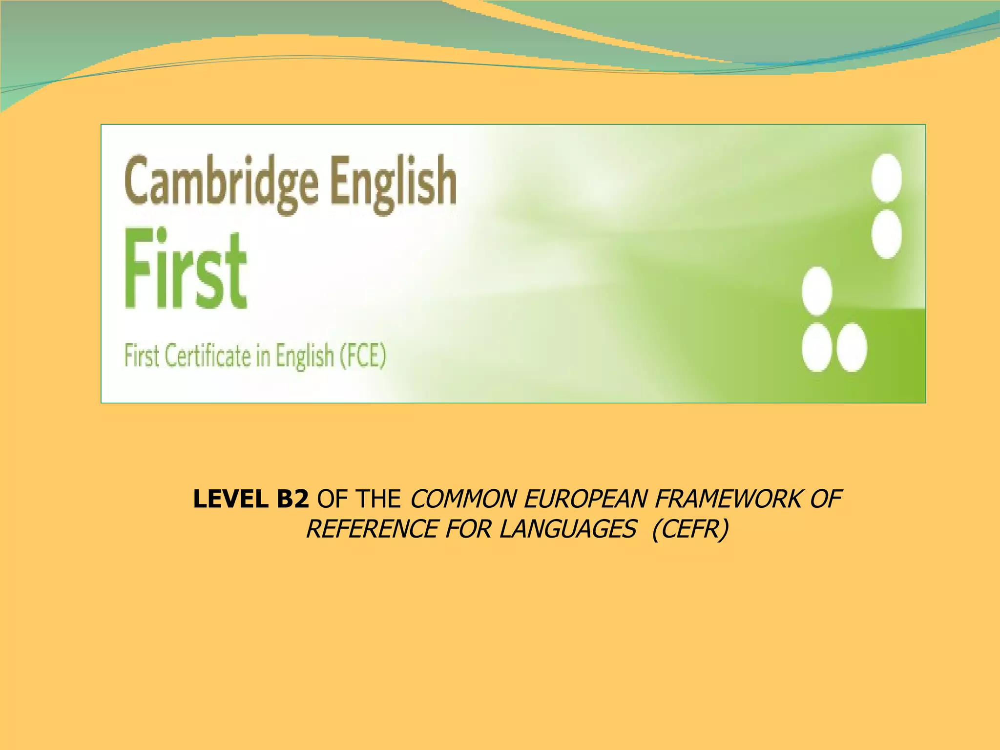 Fce exam format | PPT