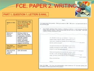 Fce exam format | PPT