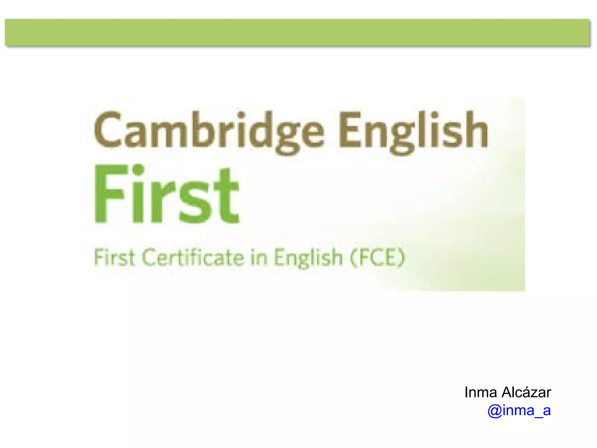 Fce Exam Overview | PPT