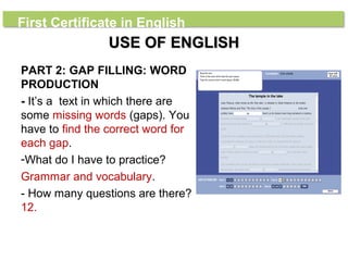 Fce Exam Overview | PPT
