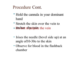 IV Cannulation and techniques and complications.pptx