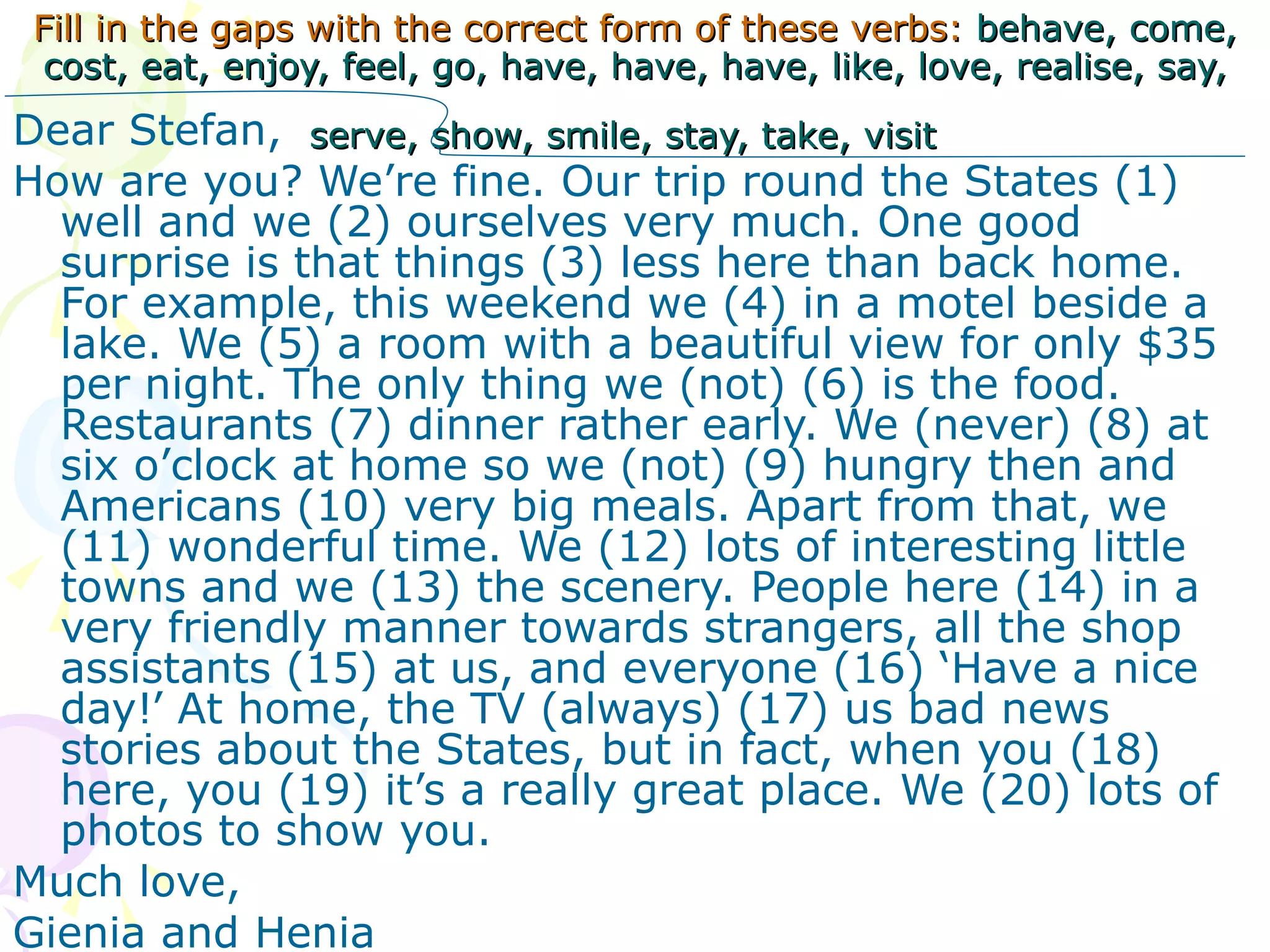 Fce Informal Letter | PPT