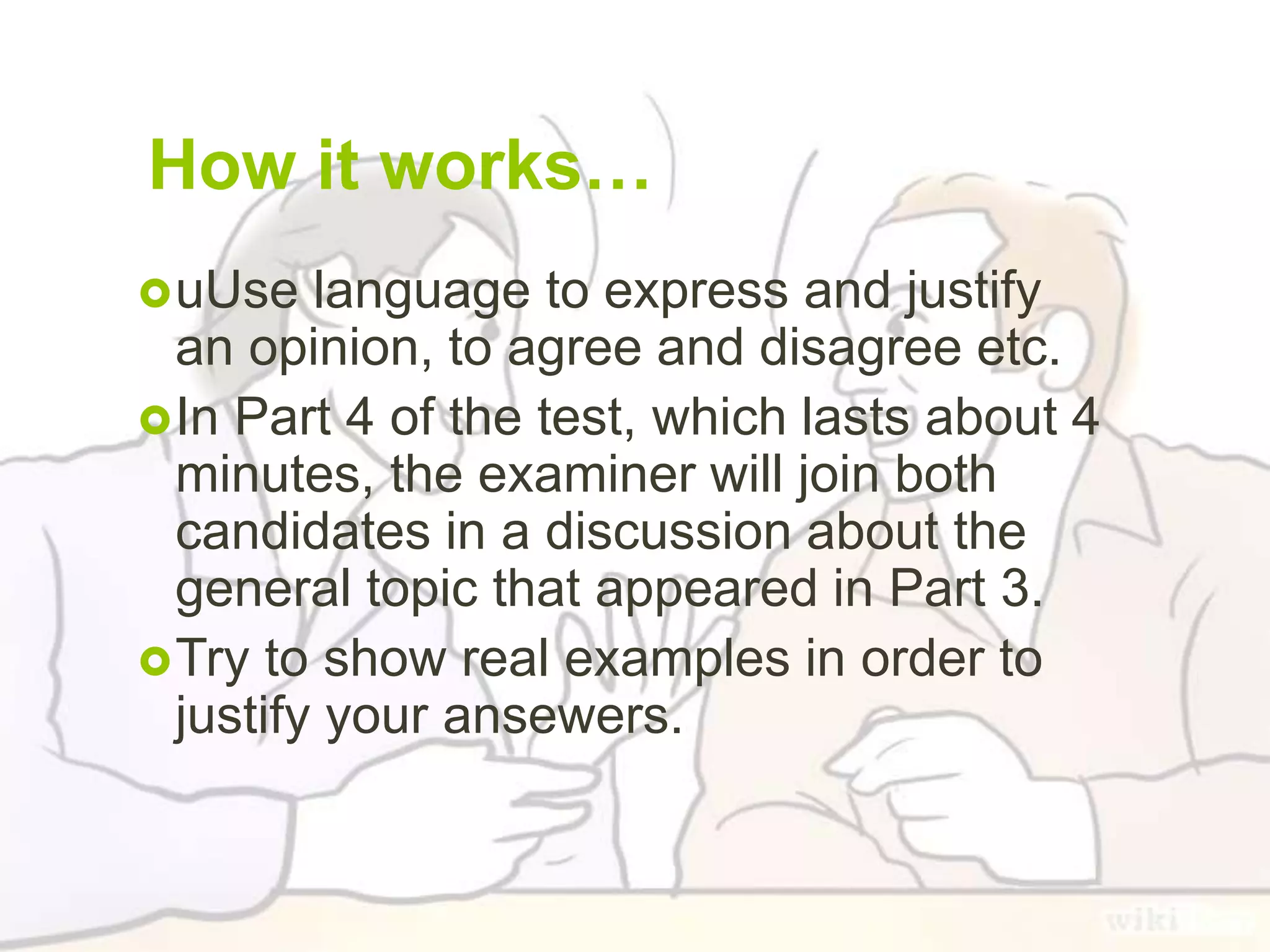 FCE Speaking Part IV | PPTX