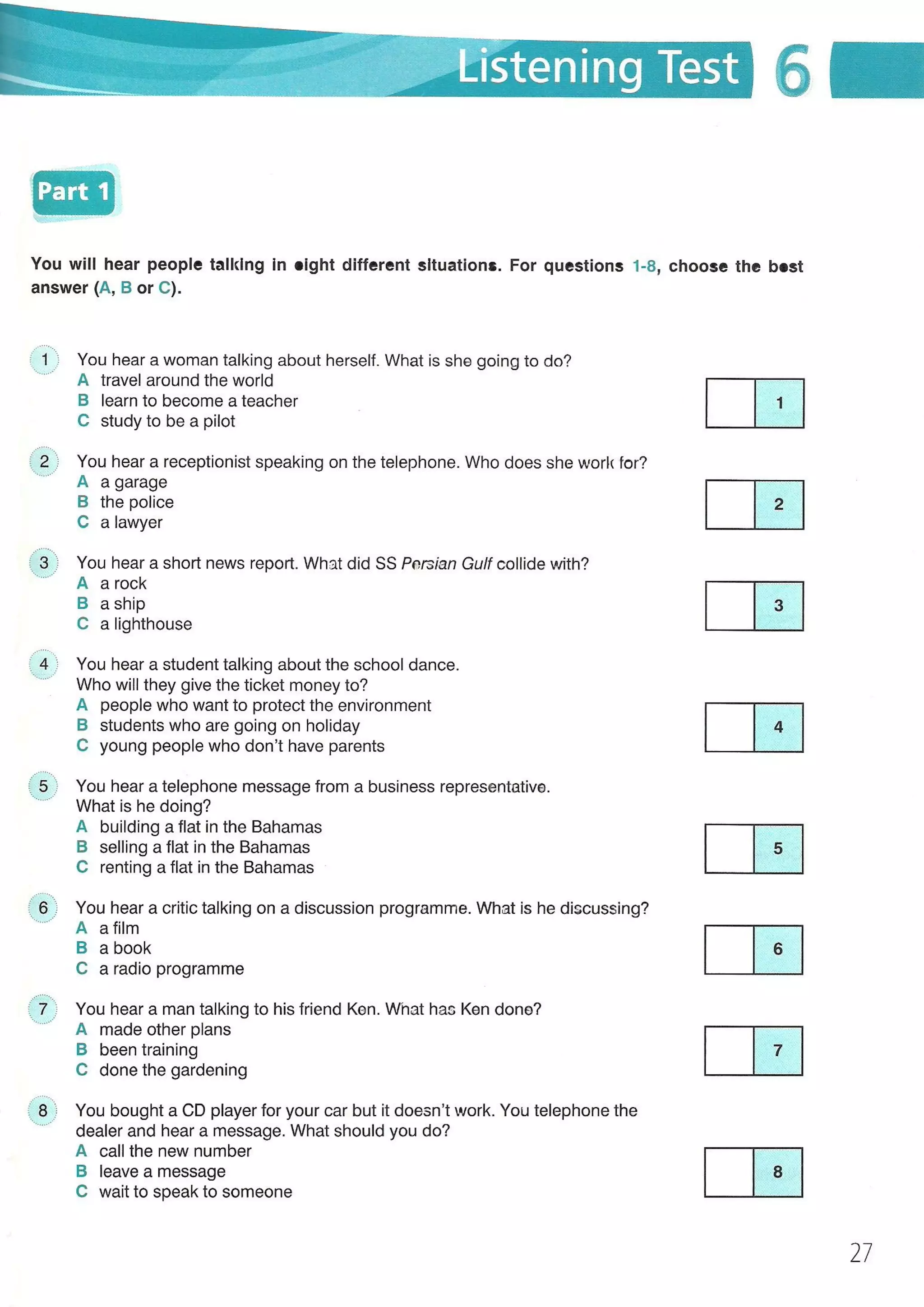 Fce listening & speaking skills 1 sb | PDF