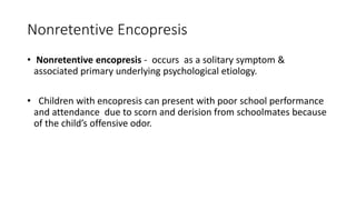 Functional constipation and encopresis in children | PPTX
