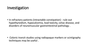 Functional constipation and encopresis in children | PPTX