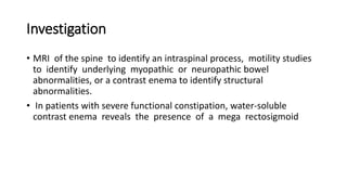 Functional constipation and encopresis in children | PPTX