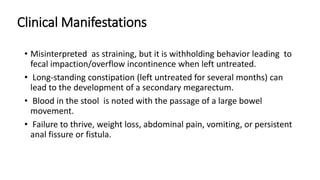 Functional constipation and encopresis in children | PPTX | Digestive ...