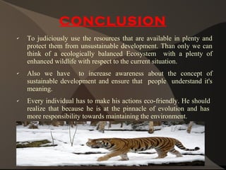 IMPACT OF ECOLOGICAL IMBALANCE ON WILDLIFE | ODP