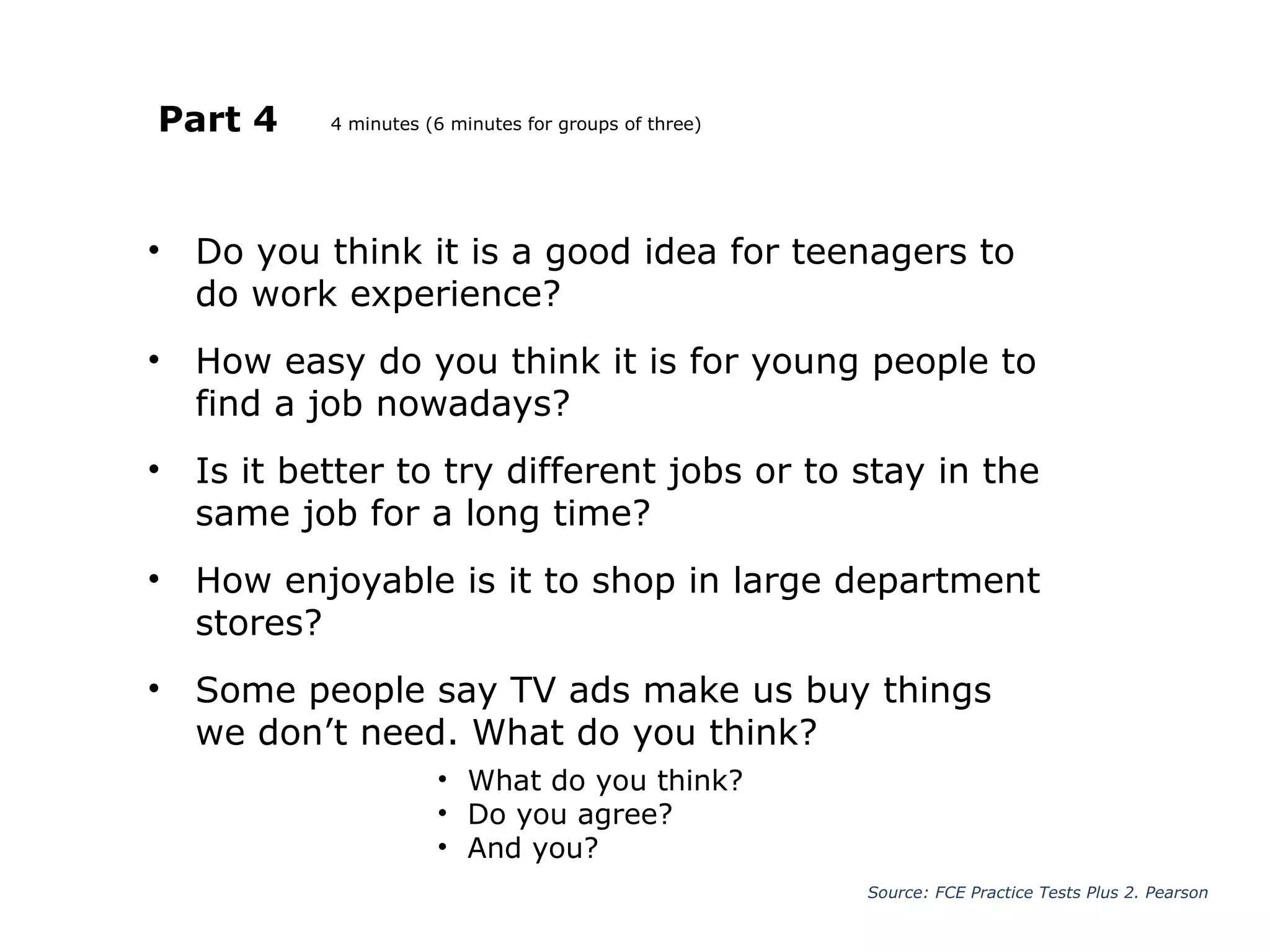 Fce part 3 and 4 | PPT