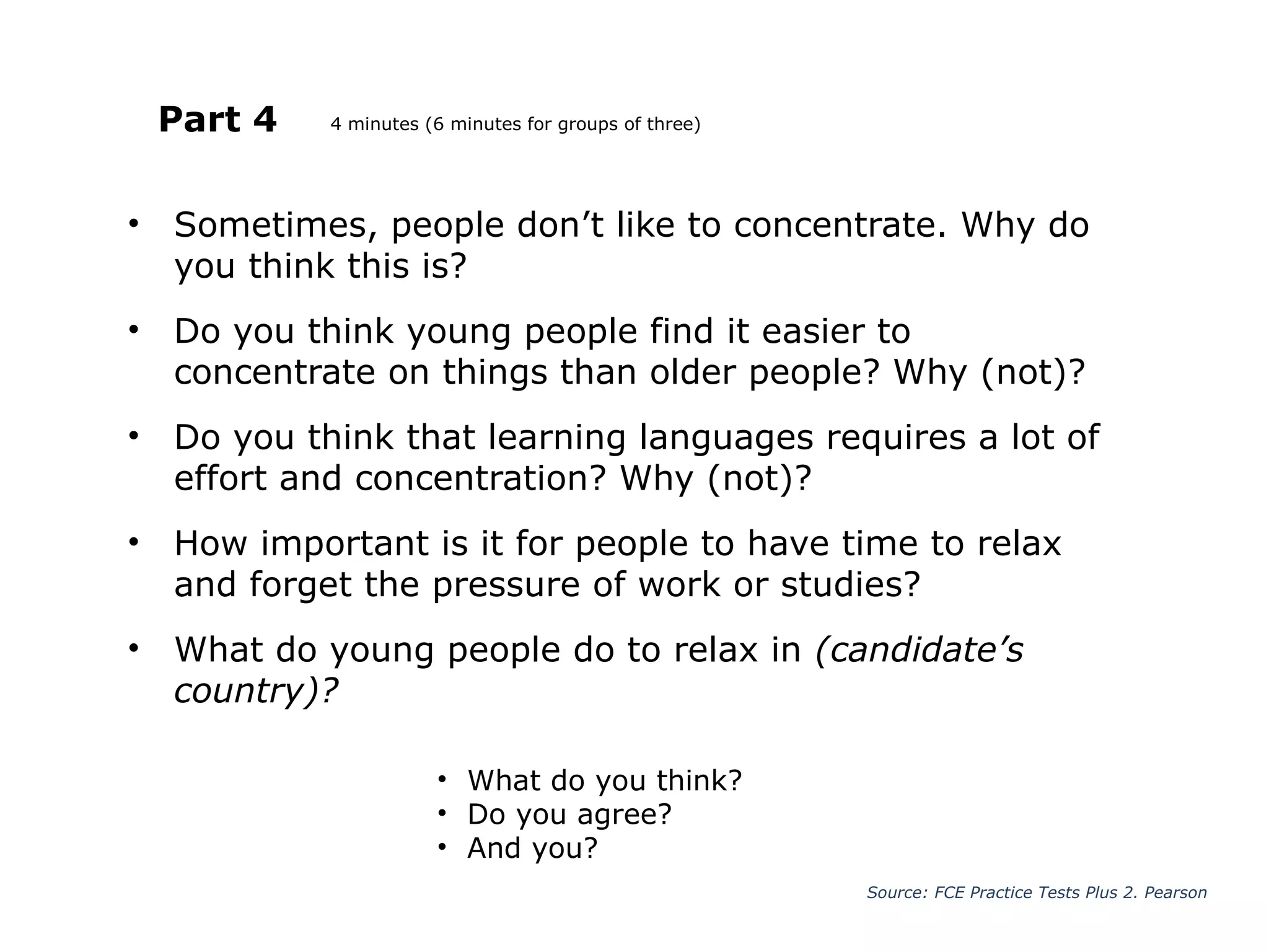 Fce part 3 and 4 | PPT