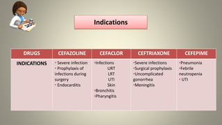 Cephalosporins | PPTX