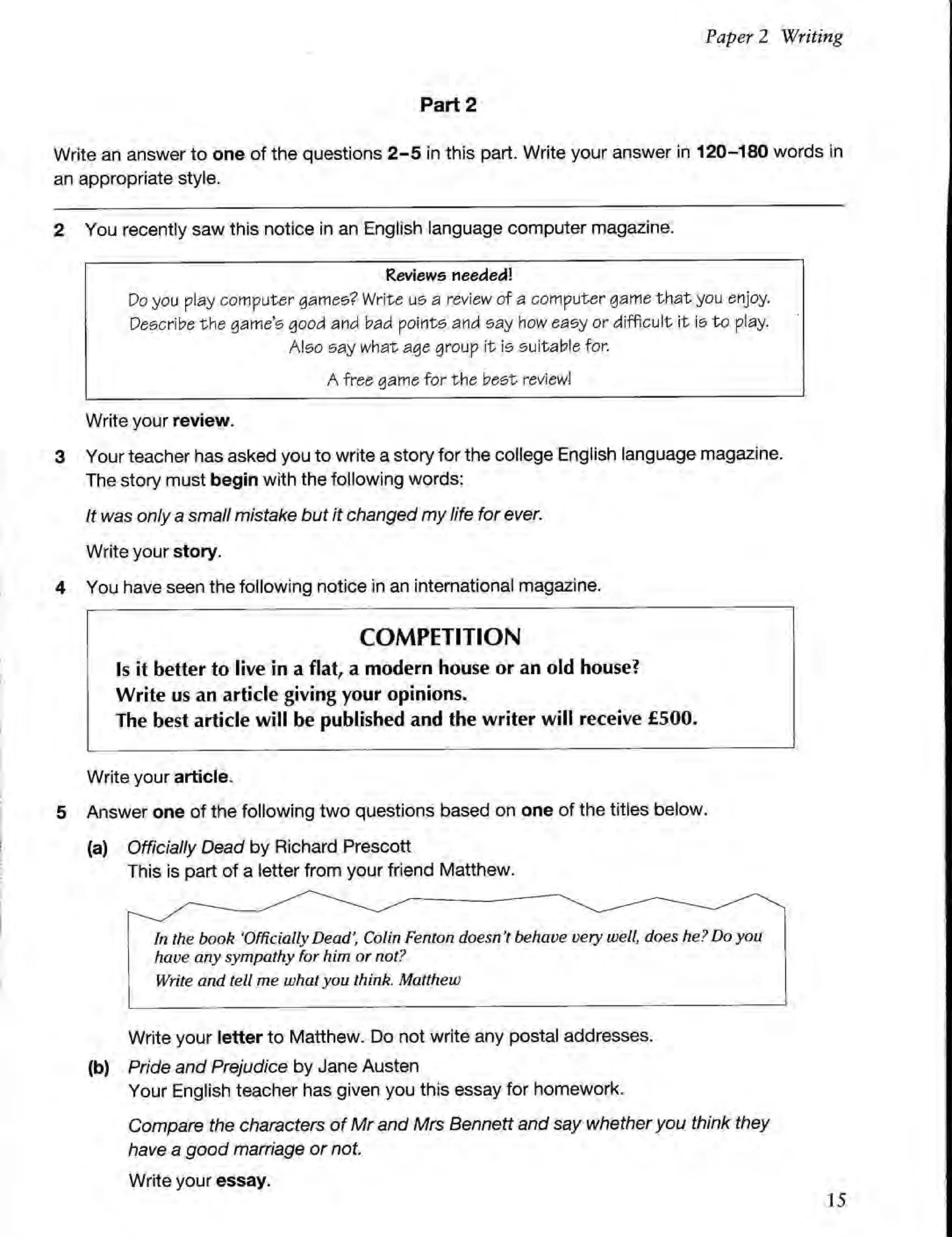 Fce practice test (book 3) | PDF