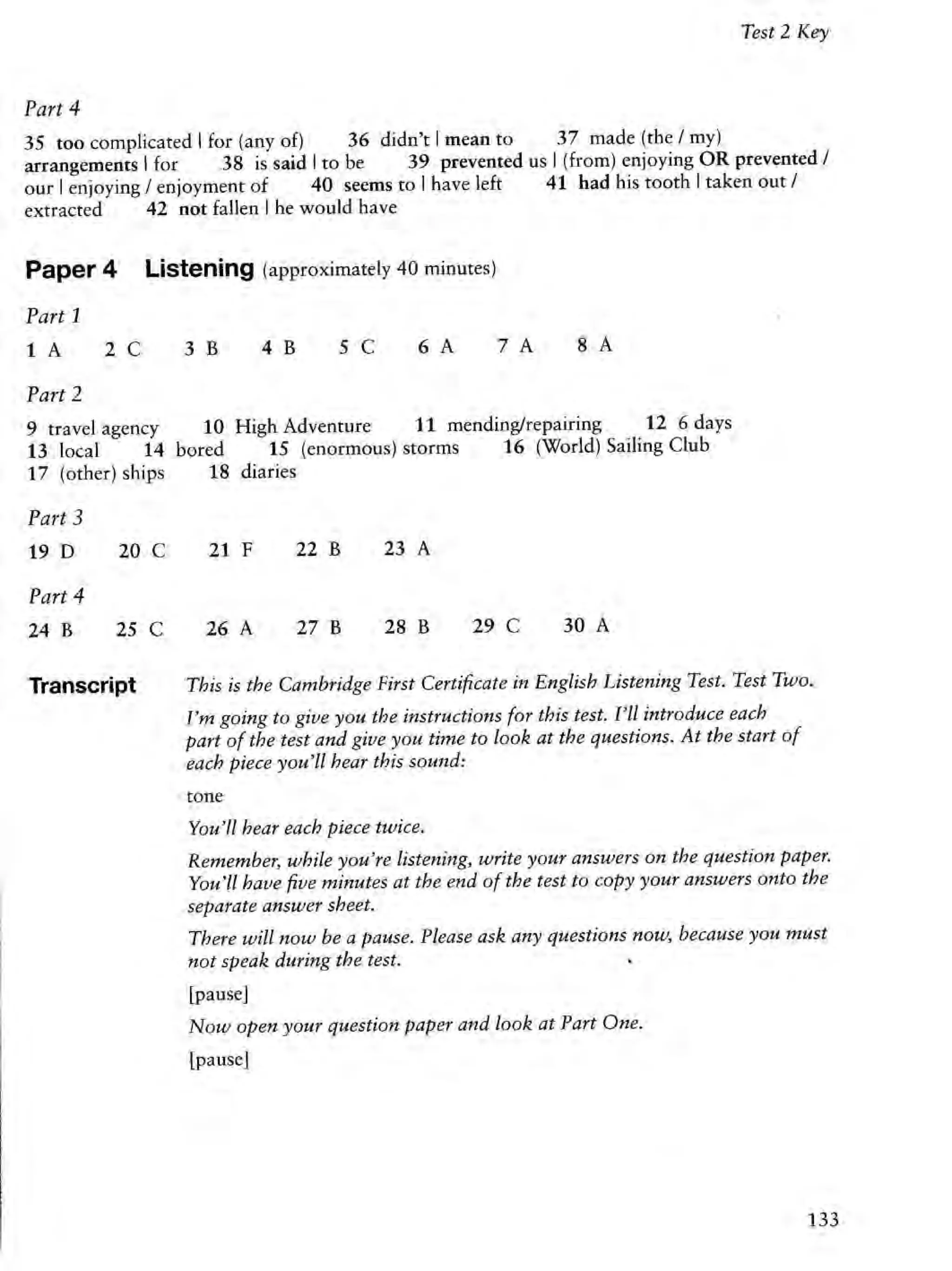 Fce practice test (book 3) | PDF