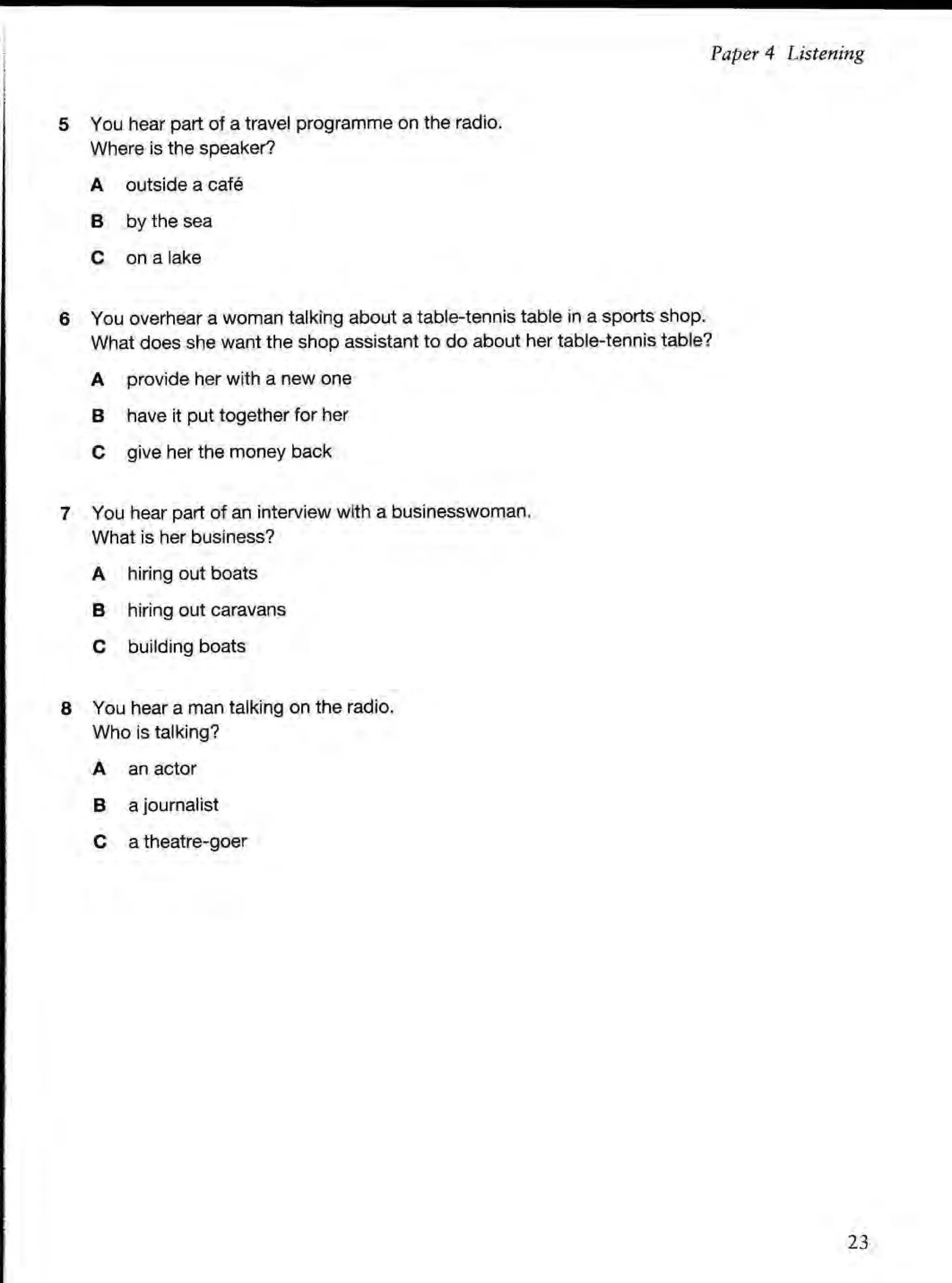 Fce practice test (book 3) | PDF