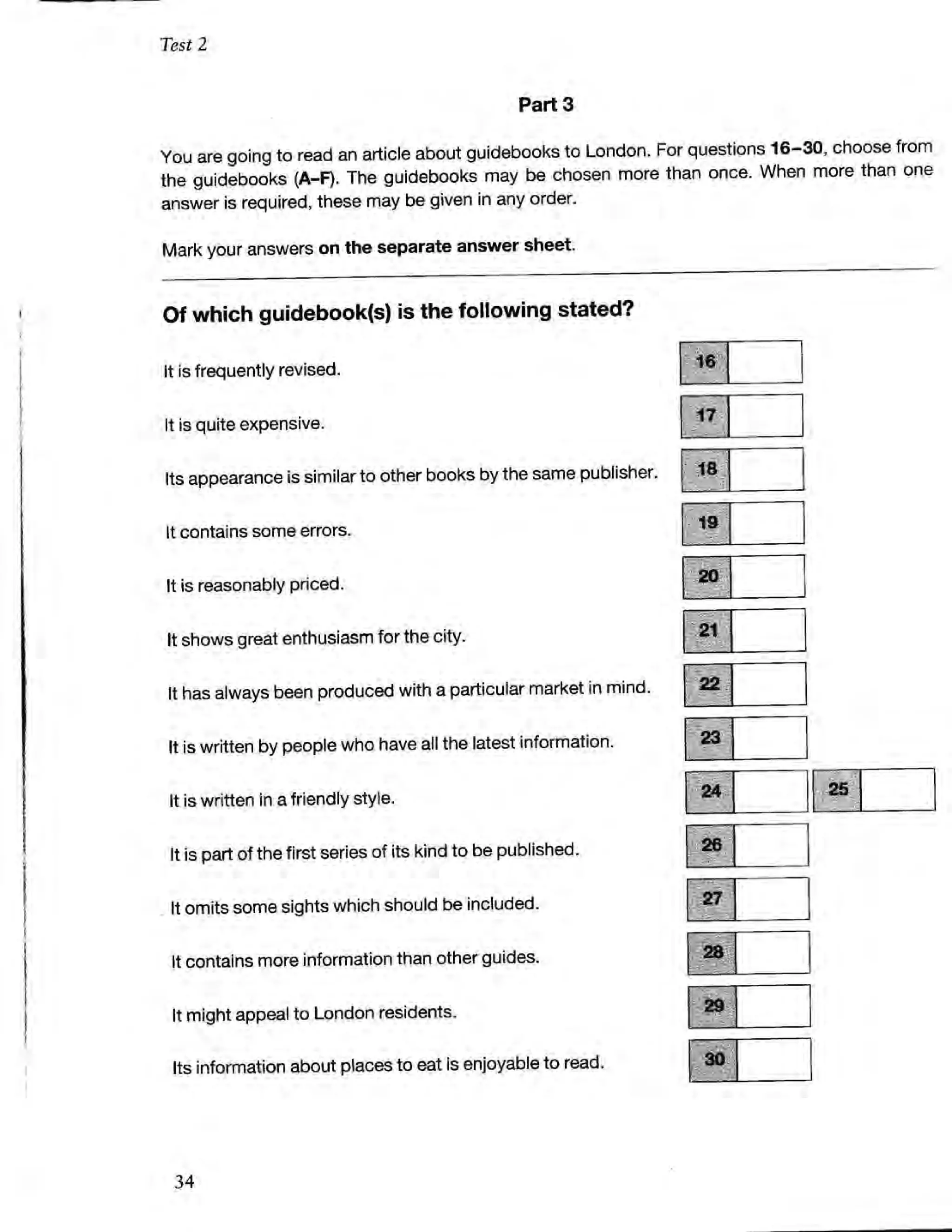 Fce practice test (book 3) | PDF