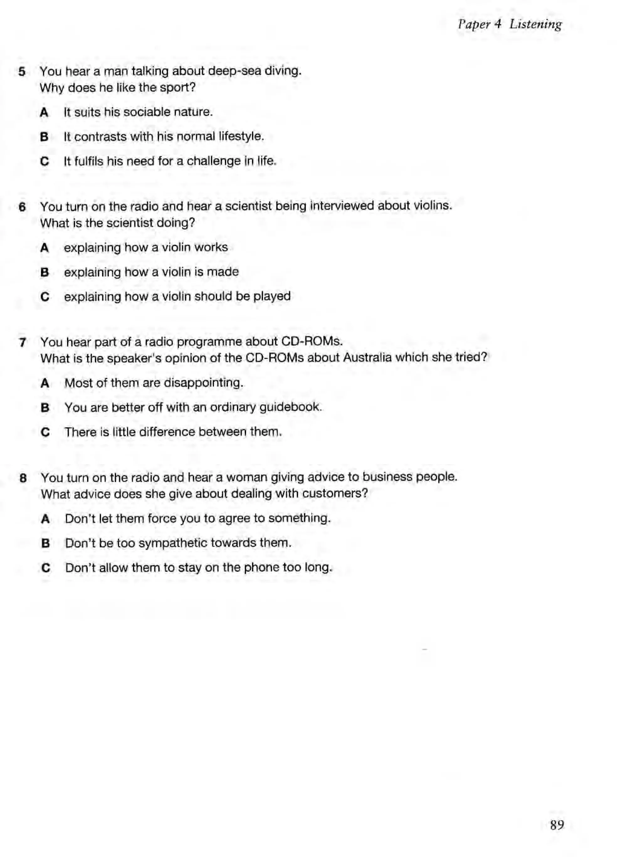 Fce practice test (book 3) | PDF