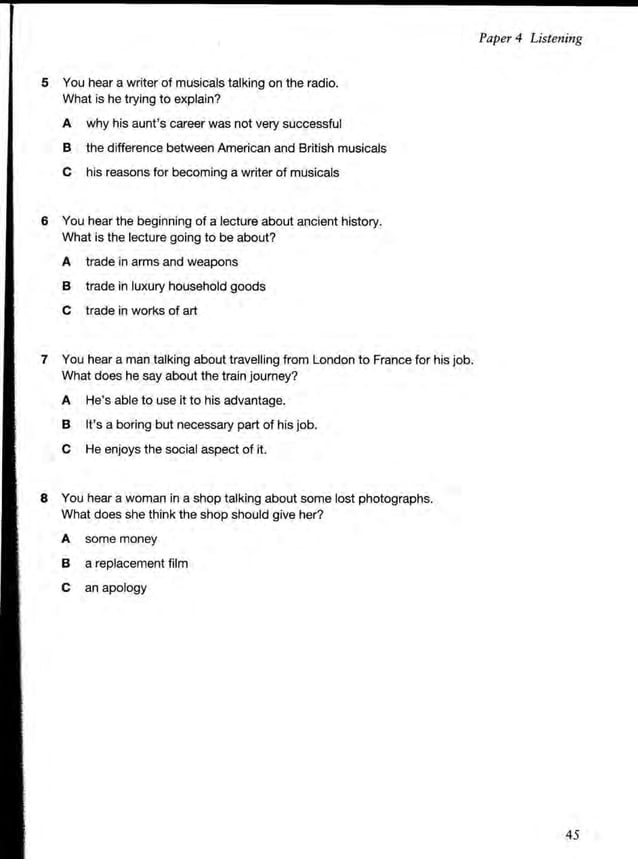 Fce practice test (book 3) | PDF