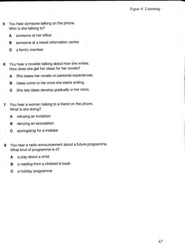 Fce practice test (book 3) | PDF