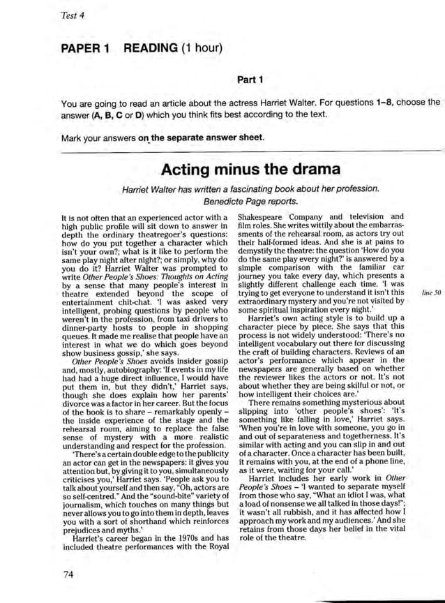 Fce practice test (book 3) | PDF