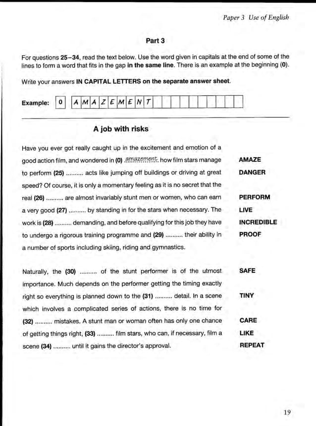 Fce practice test (book 3)
