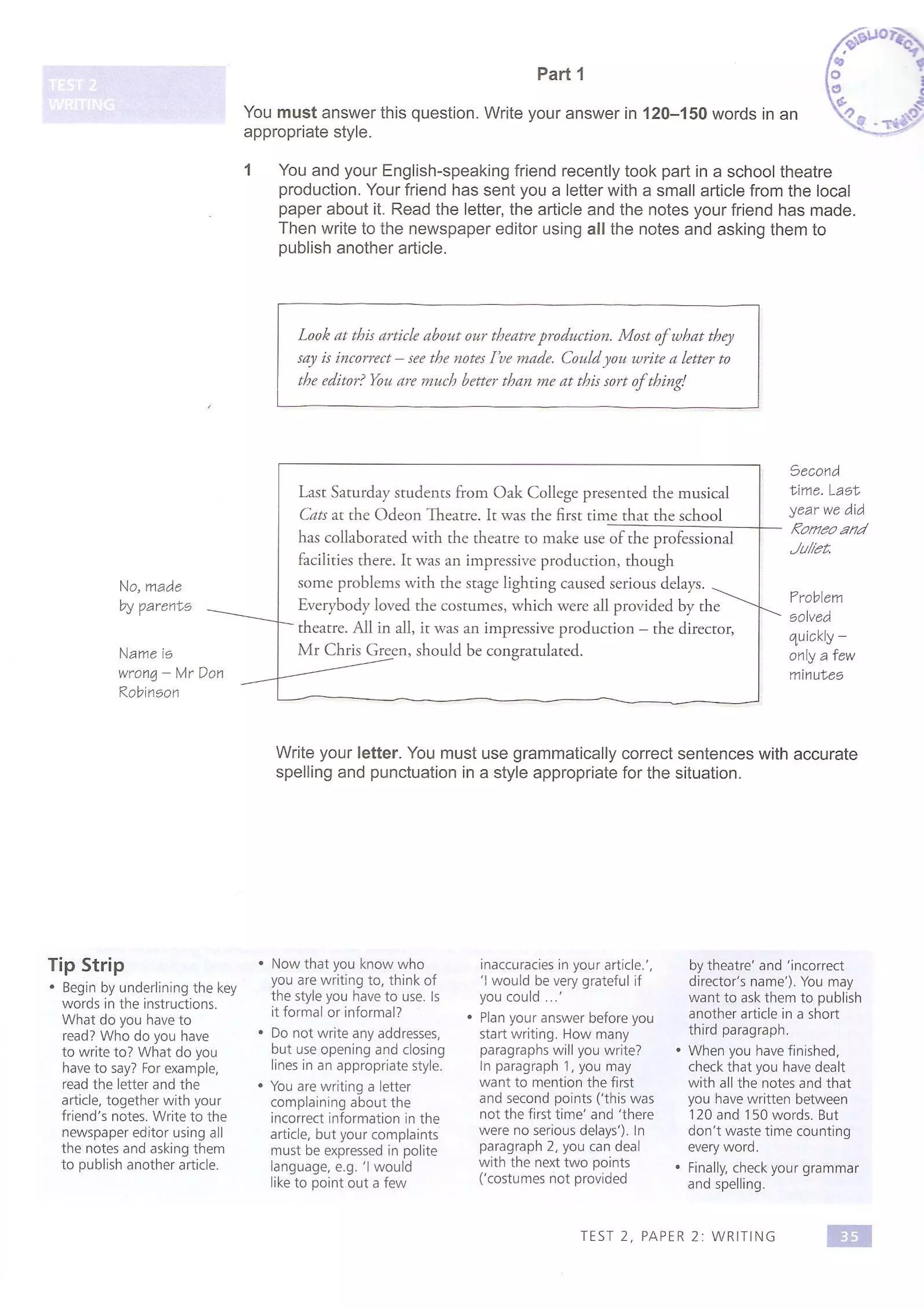 FCE practice test plus 2 with key. (2012) | PDF
