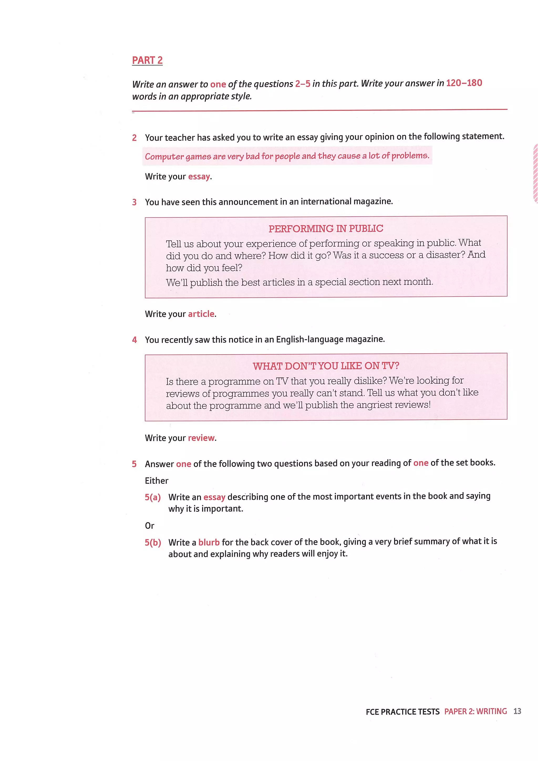 Fce practice tests | PDF