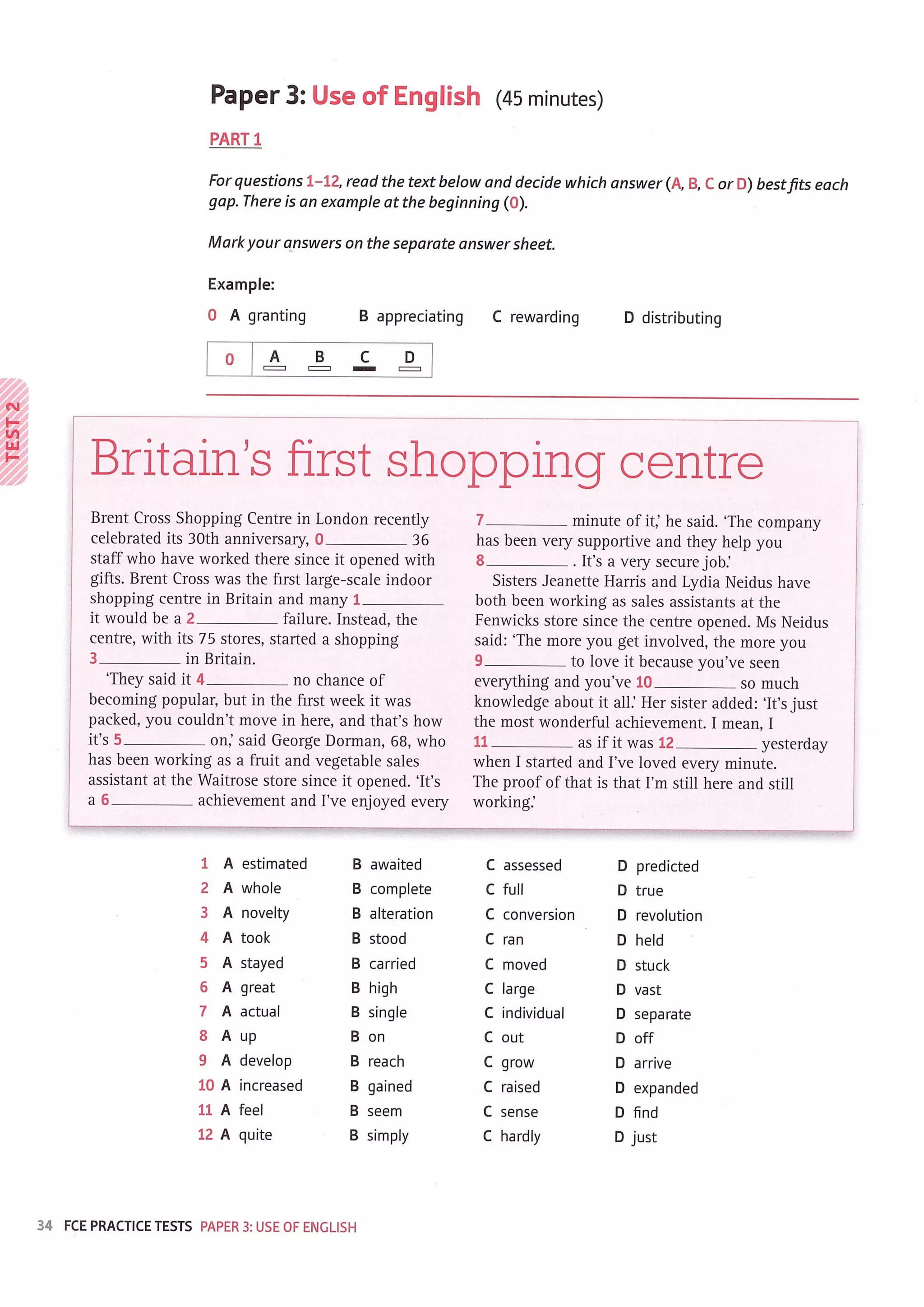 Fce practice tests | PDF