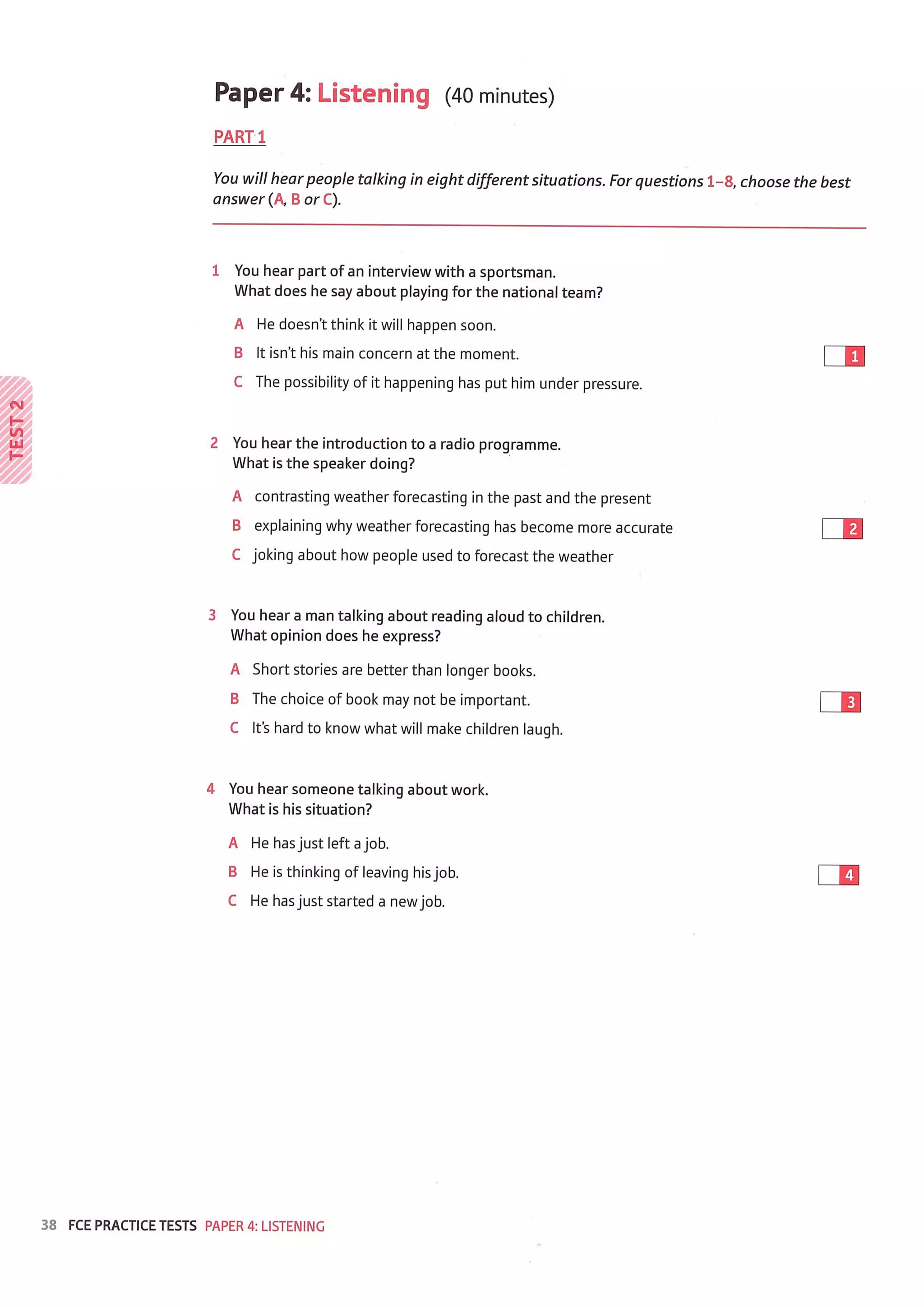 Fce practice tests | PDF