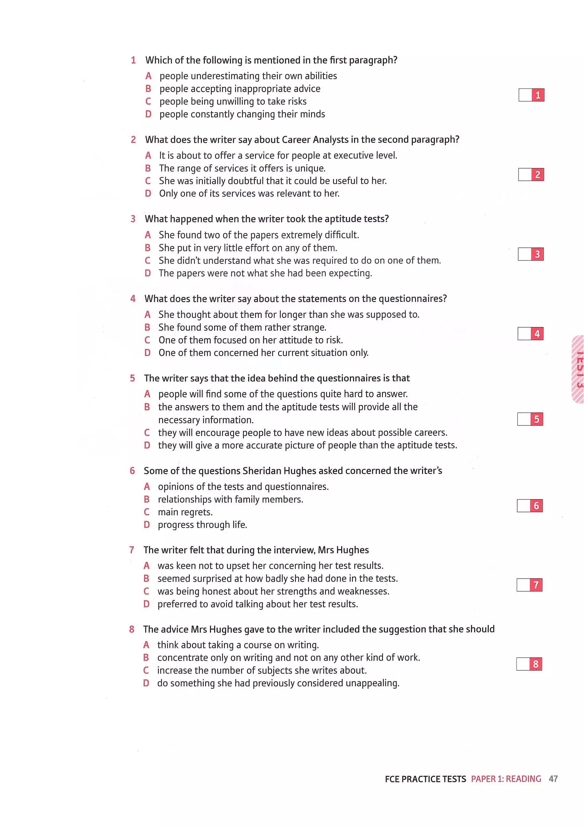 Fce practice tests | PDF
