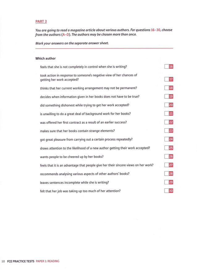 Fce practice tests | PDF