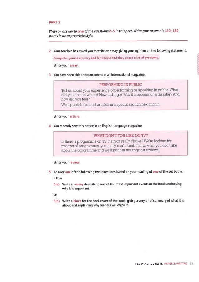 Fce practice tests | PDF