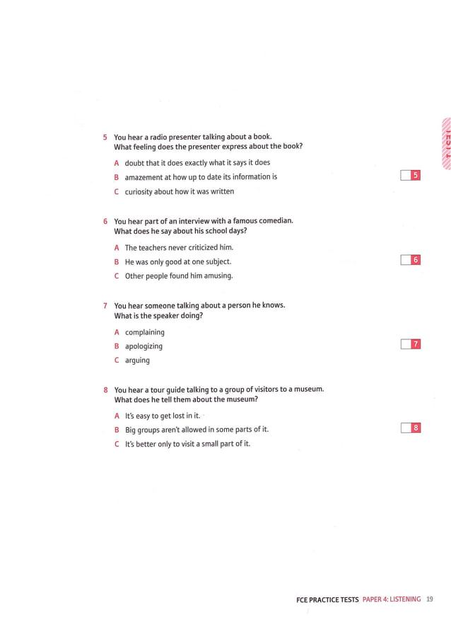 Fce practice tests | PDF