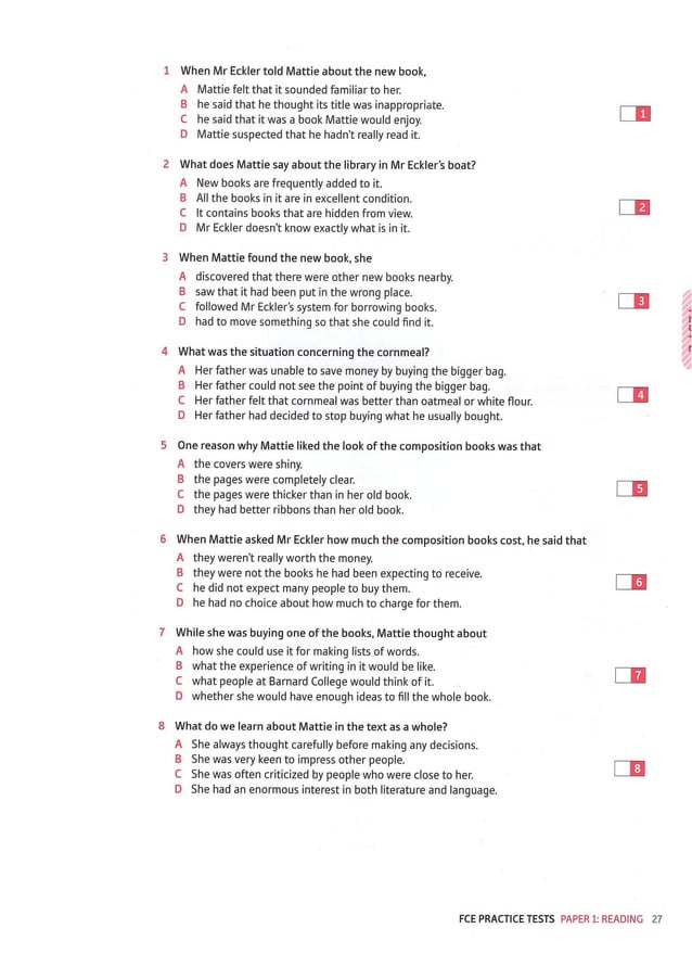 Fce practice tests | PDF