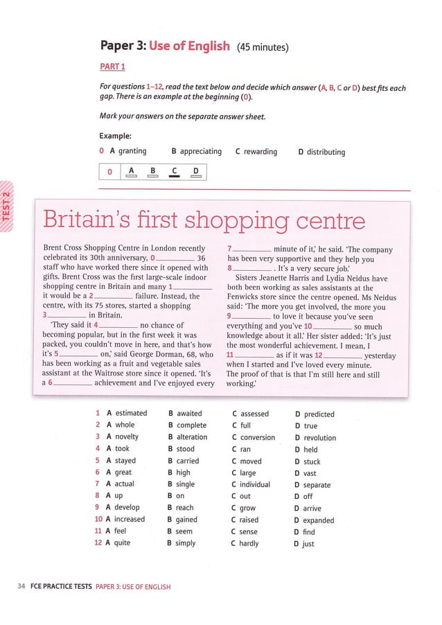Fce practice tests | PDF