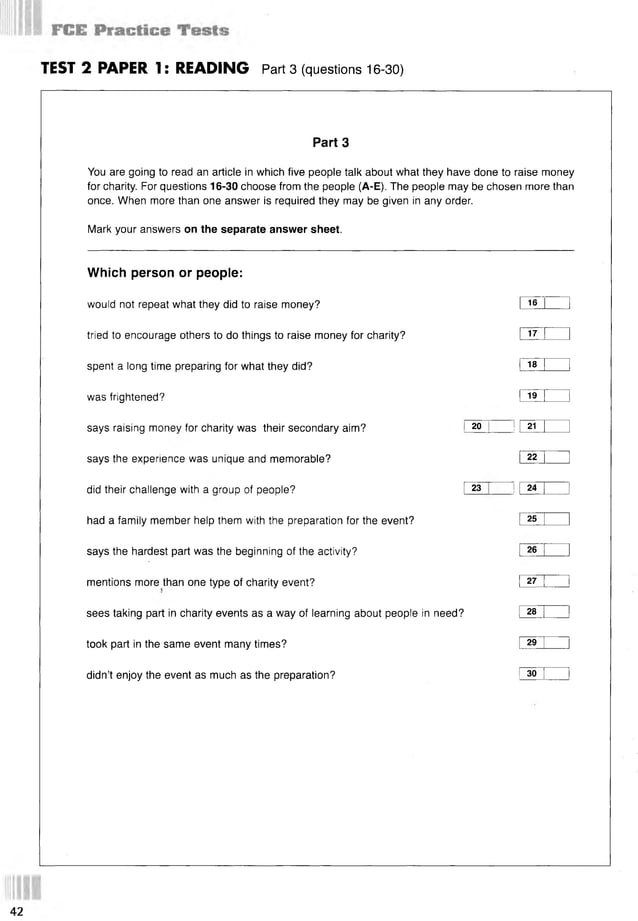 Fce practice tests | PDF