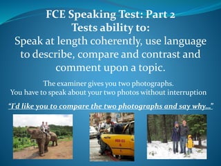 Fce speaking exam presentation | PPT