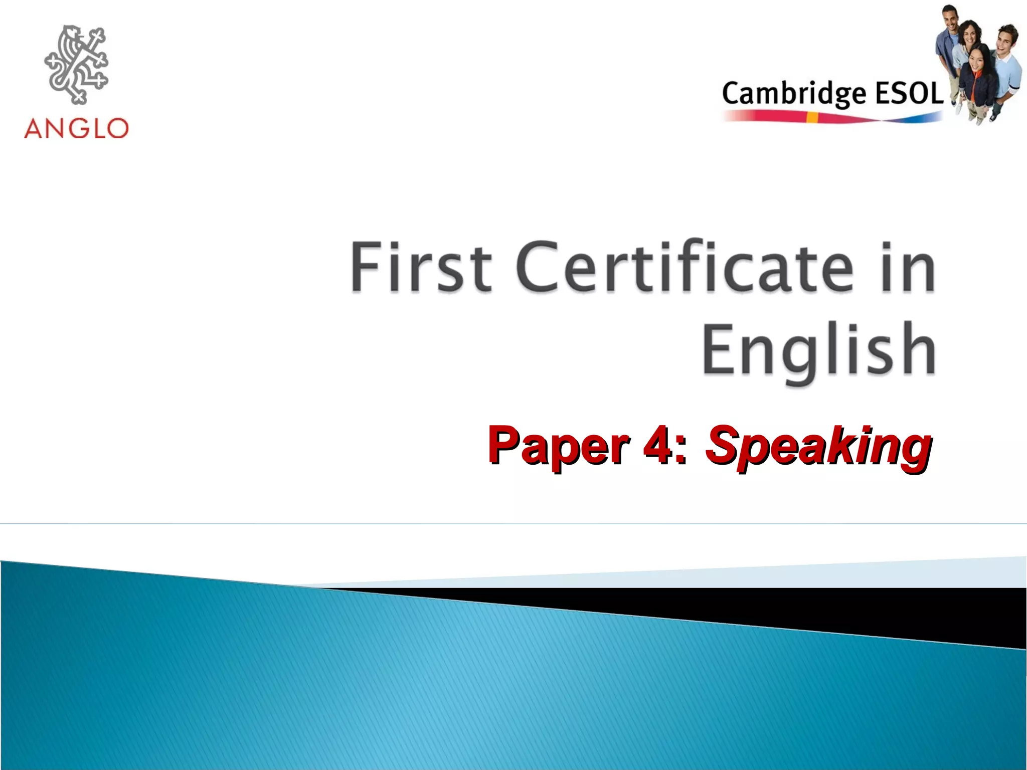 FCE speaking part 2 | PPT