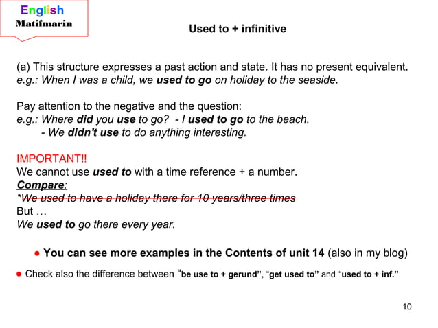 FCE Unit 1 Grammar Contents - Lifestyle | PPT